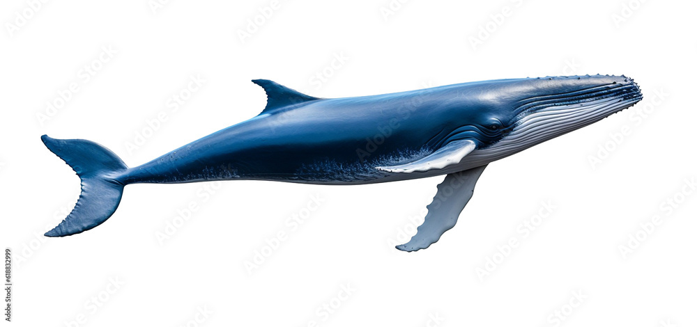 Poster Blue whale isolated on transparent background – Wall Art | UkPosters