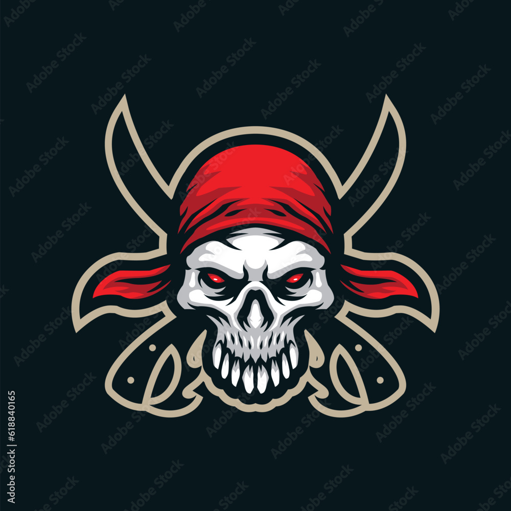 Pirates mascot logo design vector with modern illustration concept ...