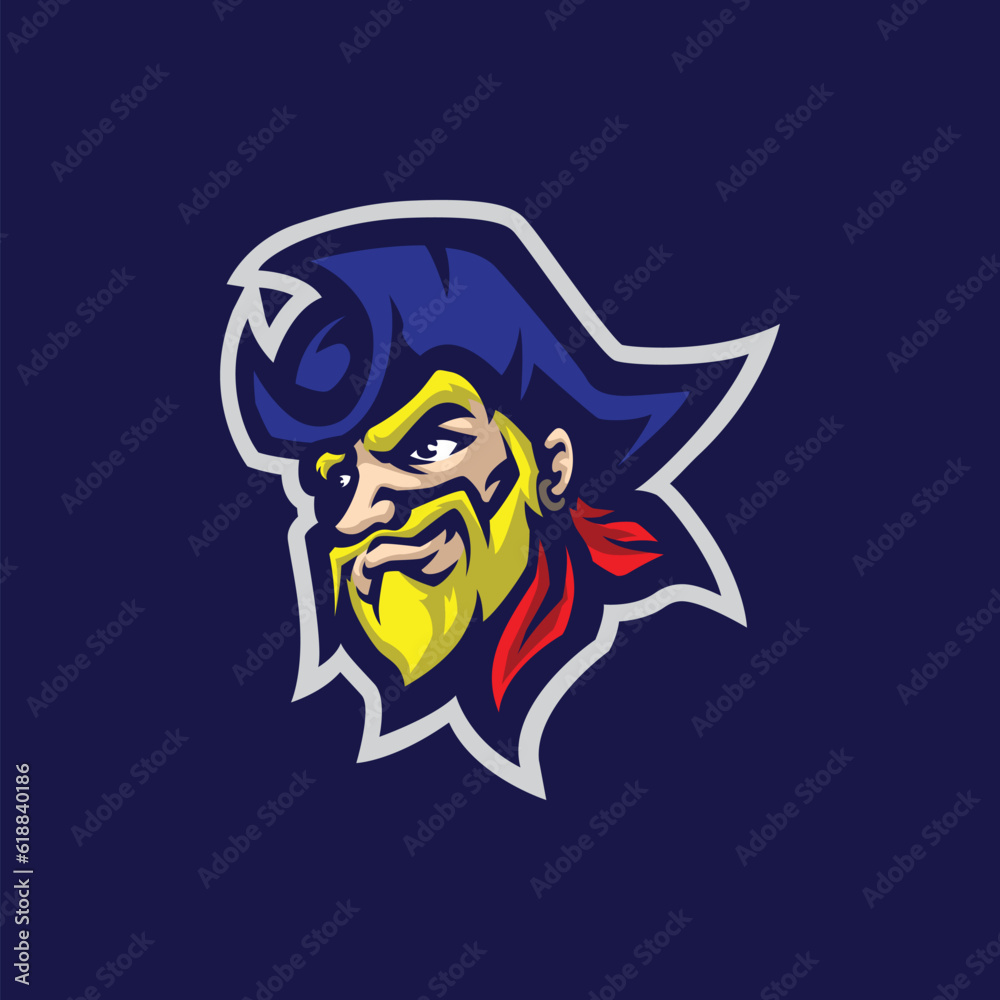 Pirates mascot logo design vector with modern illustration concept ...