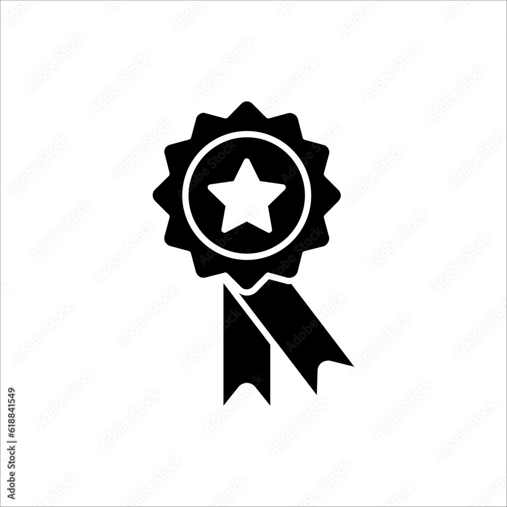 Award vector icon . Symbol collection of approved, certified, qualified ...