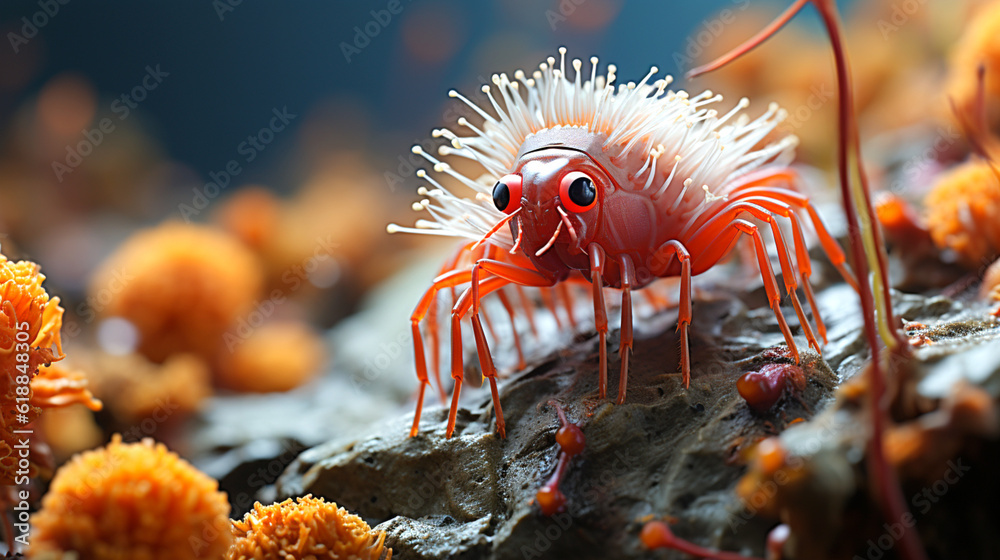 Macro of Crawling deer tick. Ixodes ricinus or scapularis. Dangerous ...