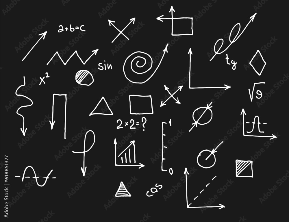 School and education. Set of school signs and symbols Stock Vector ...