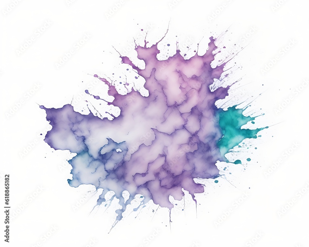 Watercolor stain on a transparent background. Stock Illustration ...