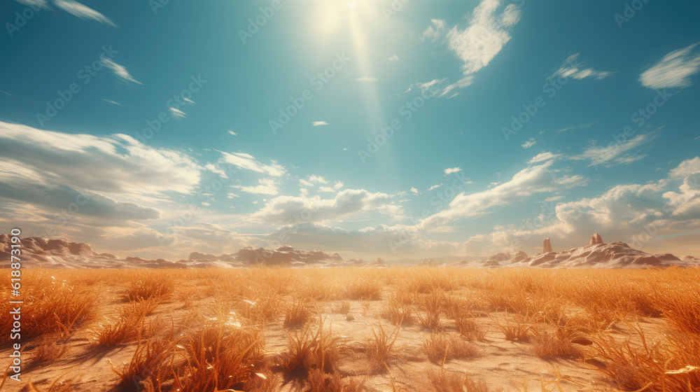 Sun-scorched land. Extreme heat. Confronting sweltering temperatures ...