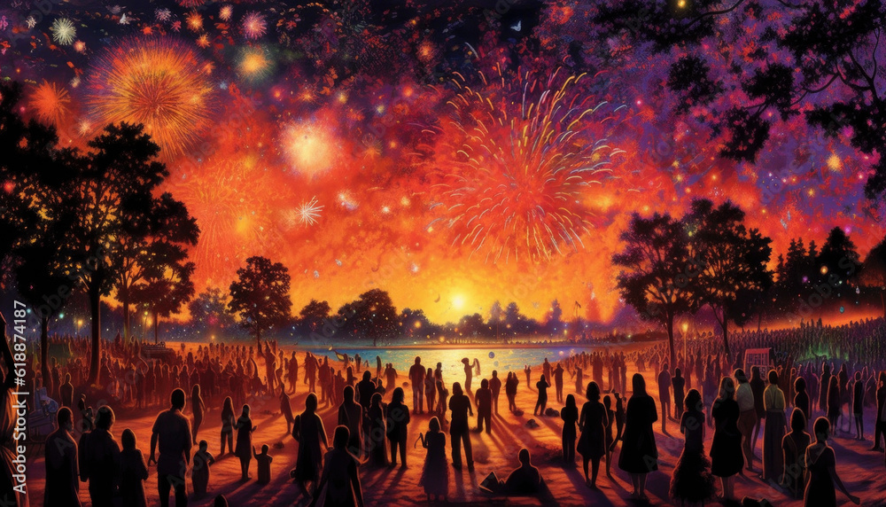 Spiritual solstice ritual celebrated at dawn in the midsummer ...