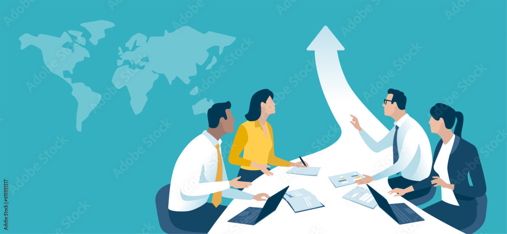 Plan, goal and successful business strategy. Path to the success and ...