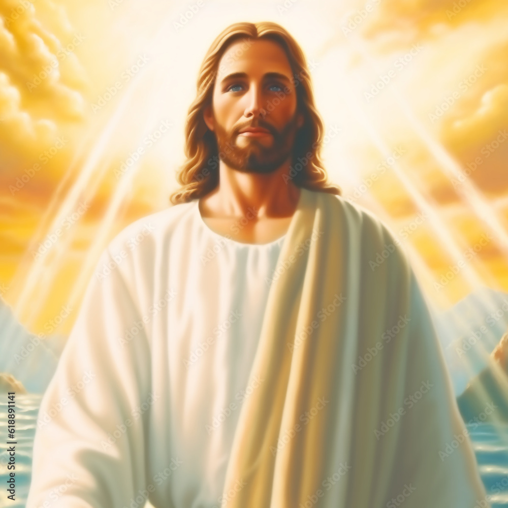 Jesus Christ relaxing healing meditation content, generated with AI ...