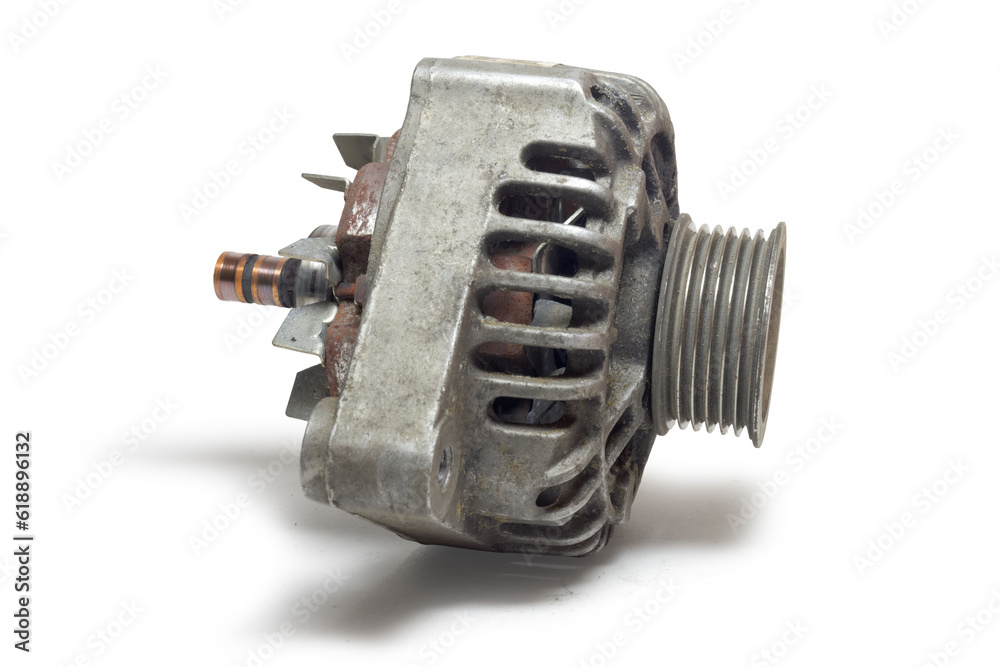 car old alternator details. drive-end shield (propeller side car) with ...