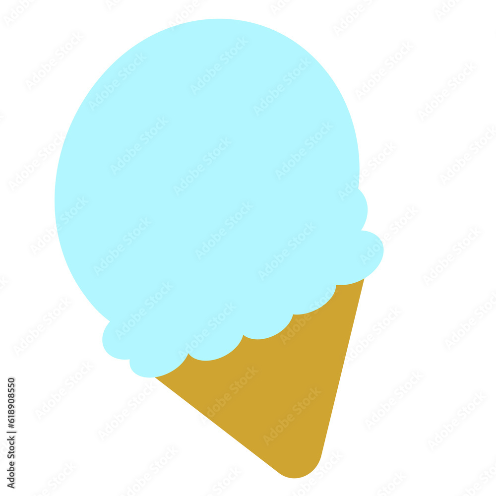 Sherbet ice cream cone illustration clipart cartoon Stock Illustration ...
