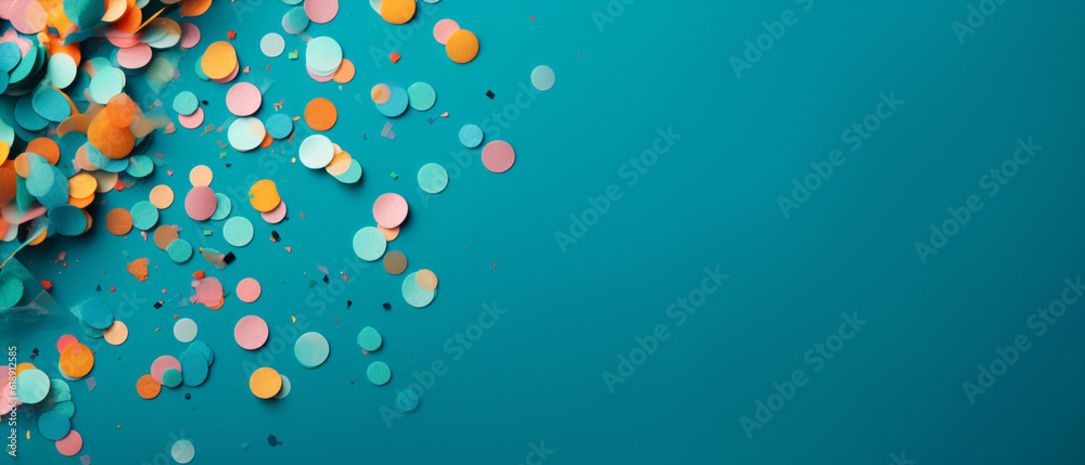 Party confetti header Stock Illustration | Adobe Stock