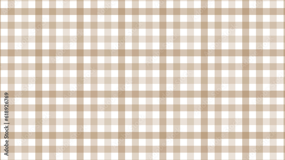 White background and brown checkered Stock Vector | Adobe Stock