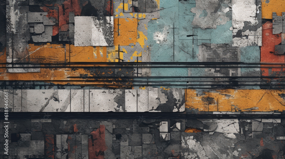 Grunge Design: A Grunge Texture Background with a Brick Wall and a ...