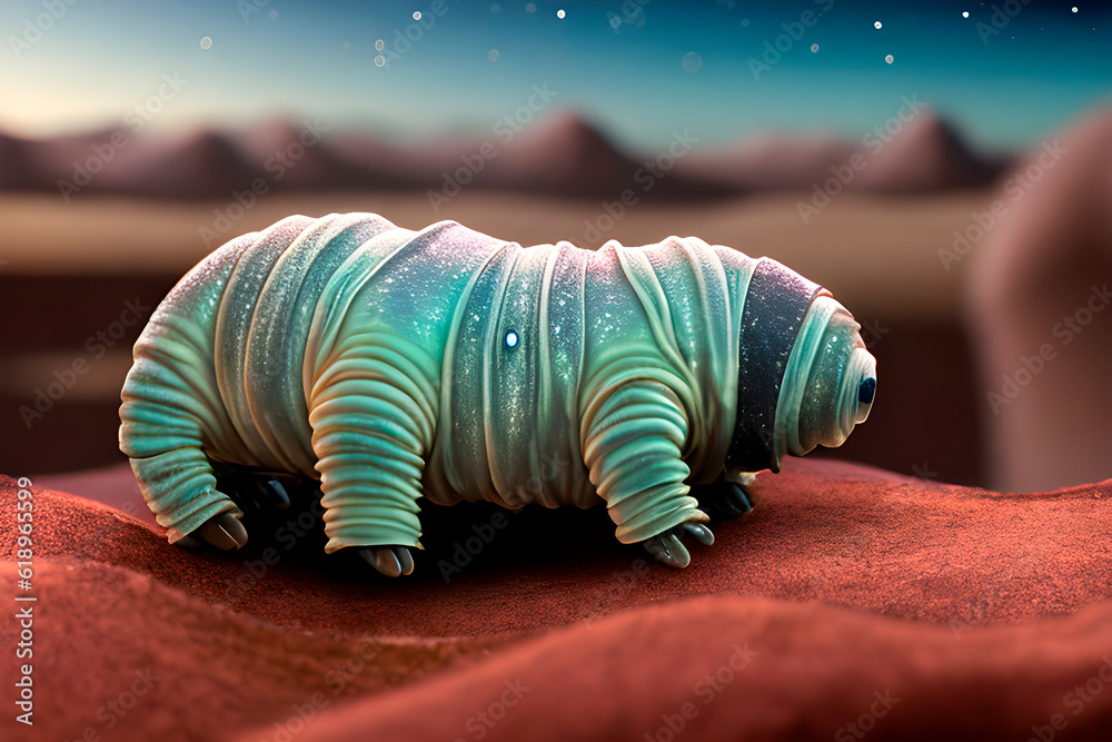 artificial intelligence generated painterly image of the otherworldly ...