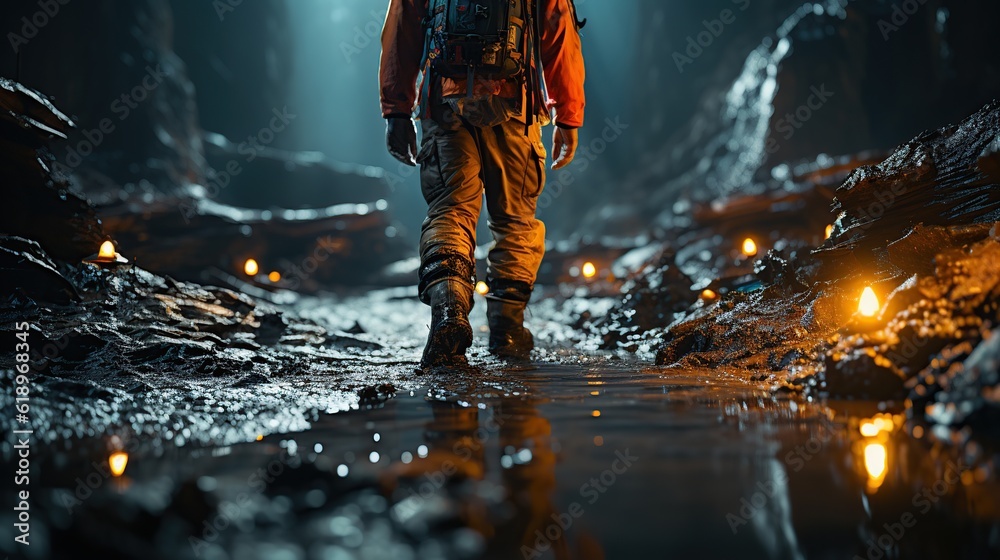 Alien foot prints on the moon Stock Photo | Adobe Stock