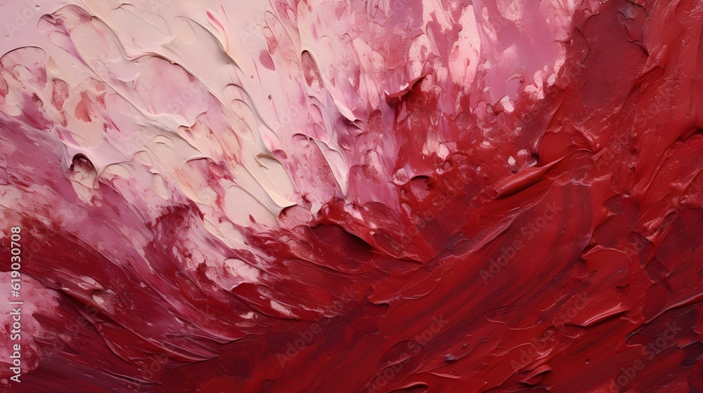 Paint Texture in maroon Colors with visible Brush Strokes. Artistic ...