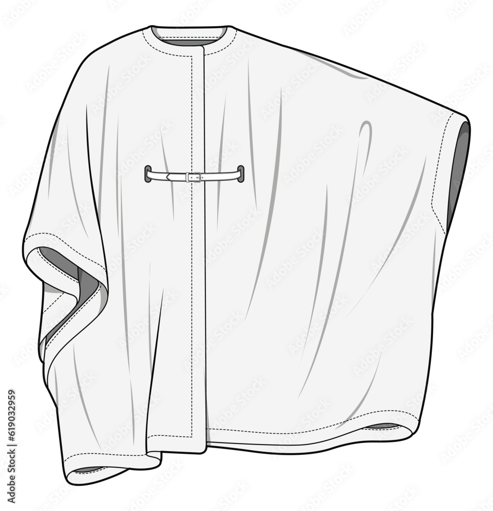 Front Open Caftan with Belt, Batwing Abaya with Belt Front and Back ...