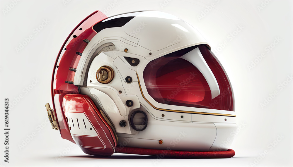 Red astronaut helmet, realistic astronaut helmet with clear glass for ...