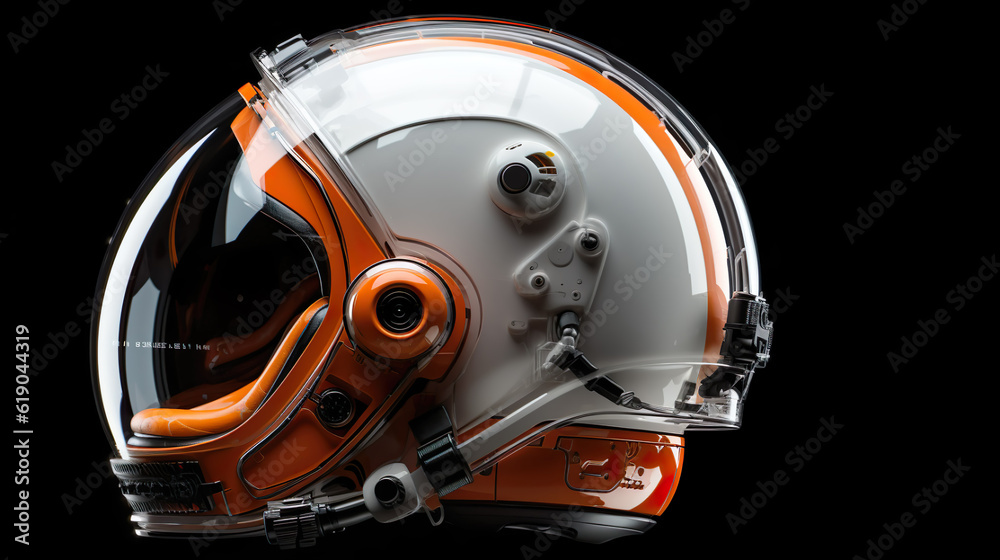 Red astronaut helmet, realistic astronaut helmet with clear glass for ...