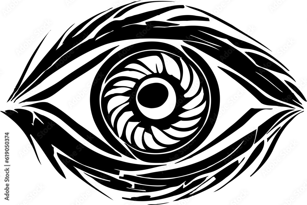 All seeing eye symbol icon illustrated as a vector logo Stock Vector ...