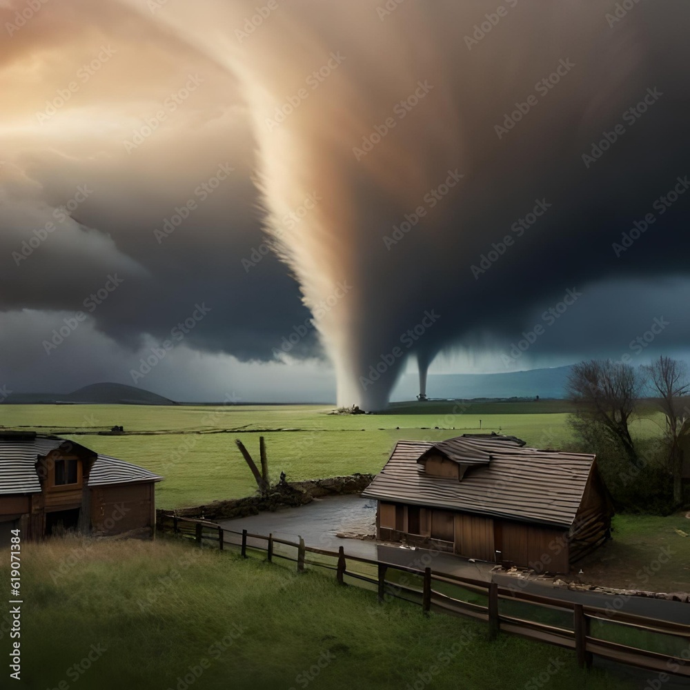 Rare visual graphics Tornadoes and hurricanes ravage rural homes in the ...