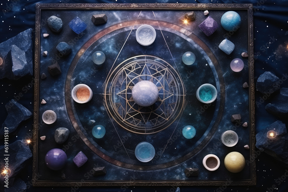 Esoteric place in the forest with Zen Temple for meditation with ...