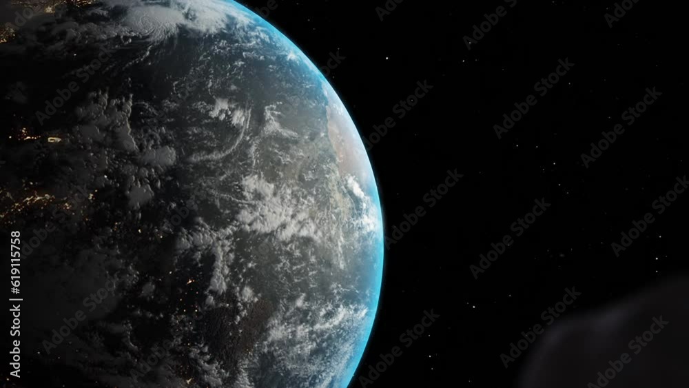 Earth Deep Impact from Asteroid Meteor Comet Armageddon. The comet ...