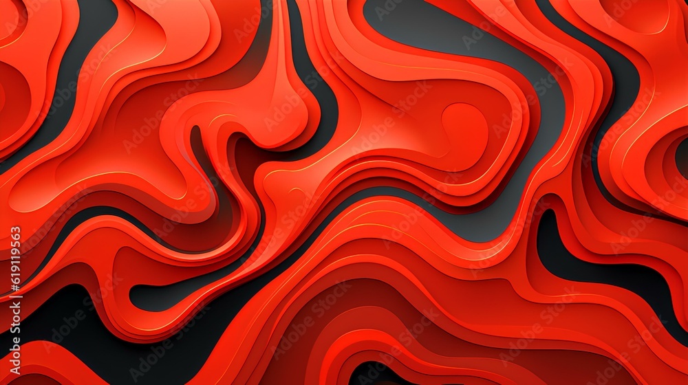 Lava line art background ,Generative AI Stock Illustration | Adobe Stock