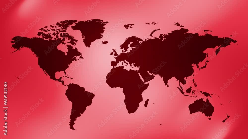 Newsroom buzzes with live news as the red world map takes center stage ...