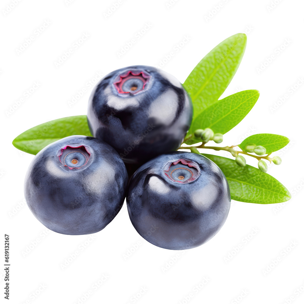 Delicious blueberry berries isolated on transparent background, png ...