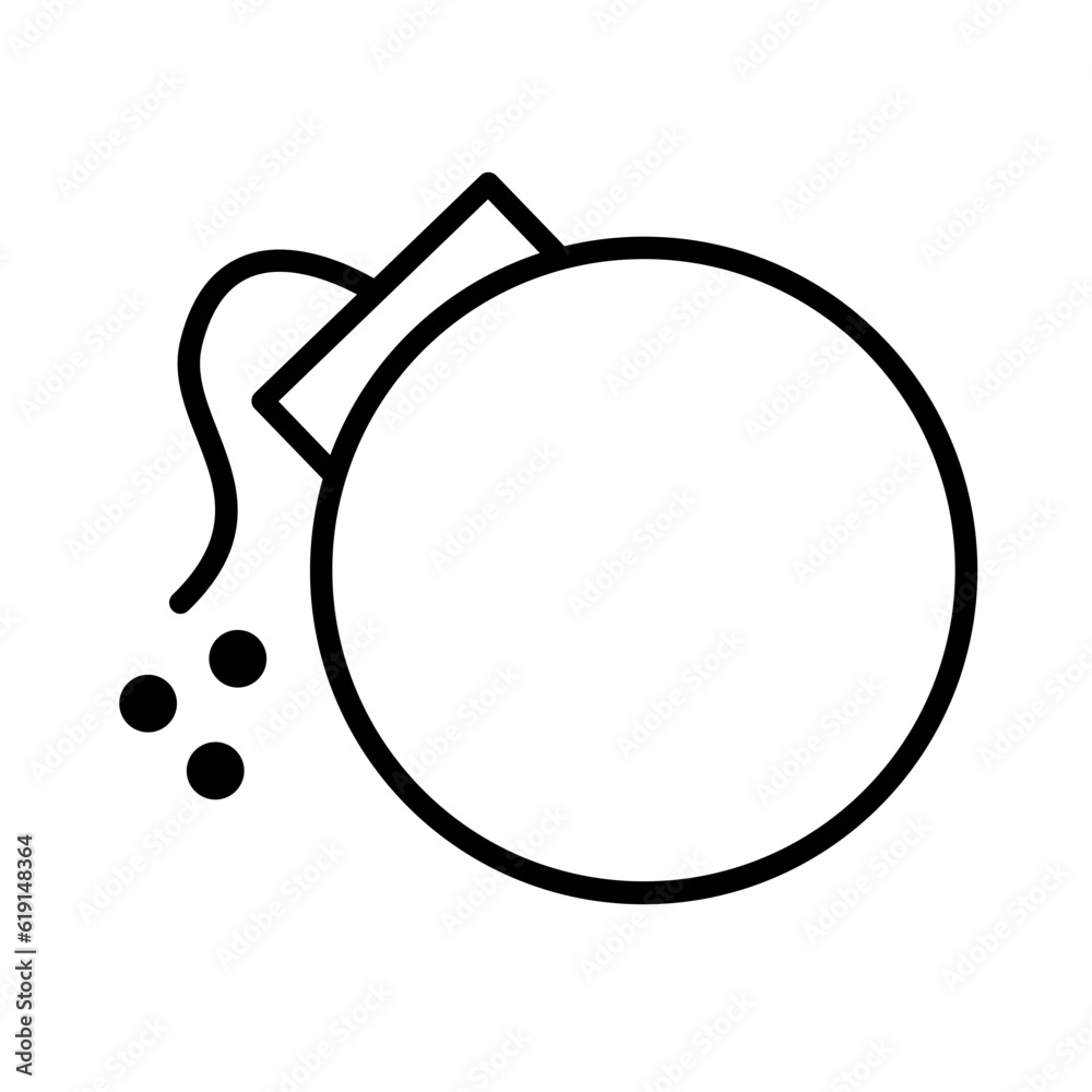 Risk Business and Finance icon with black outline style. safety, danger ...