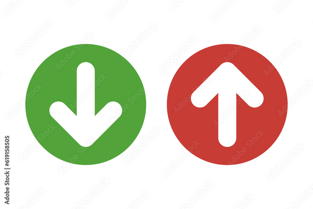 Download and upload icons set. Load buttons. Symbols of internet data ...