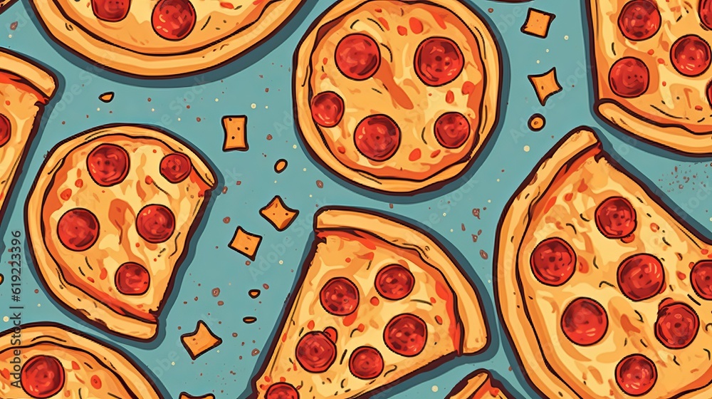 pizza with sausage and vegetables. street fast food, takeaway food ...