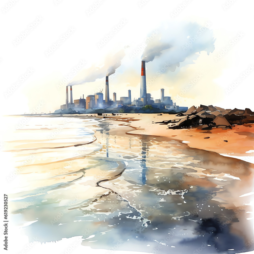 Generative AI Polluted Reflections: A Sketch Depicting an Ecological ...