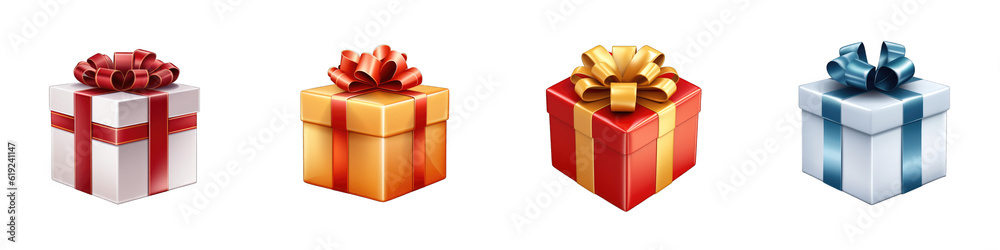Gift Box clipart collection, vector, icons isolated on transparent ...