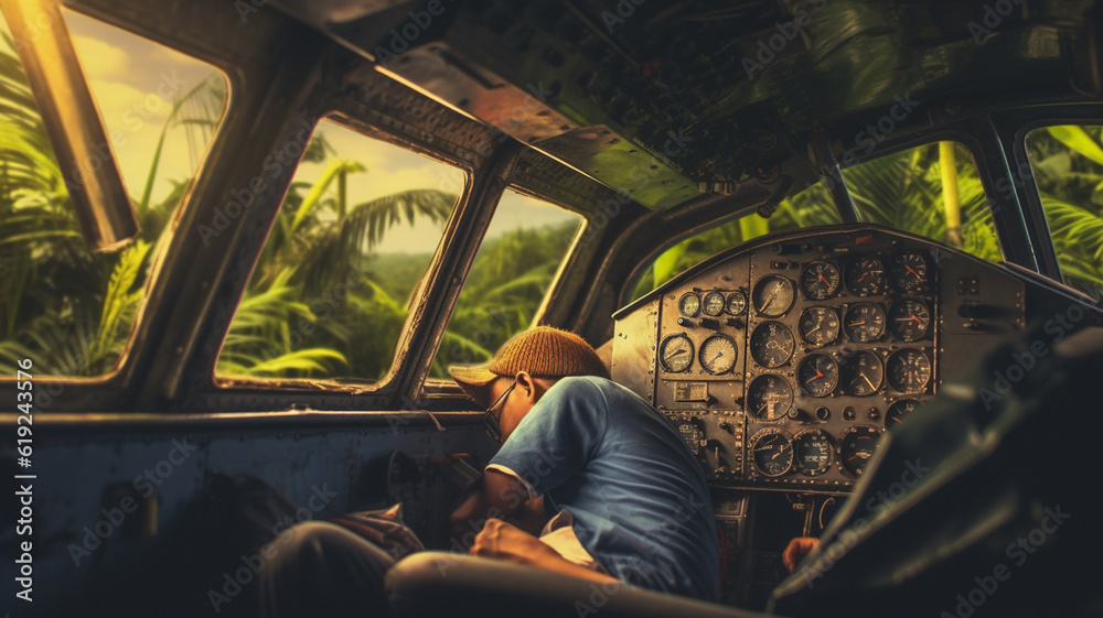 plane crash young adult man in plane, crashed in jungle, survived ...