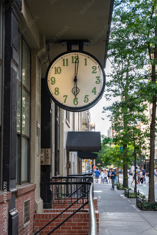 clock on the street Stock Photo | Adobe Stock