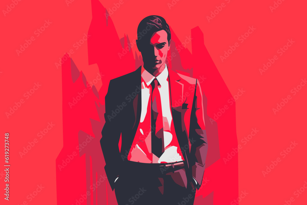 Hand-drawn cartoon Accused flat art Illustrations in minimalist vector ...