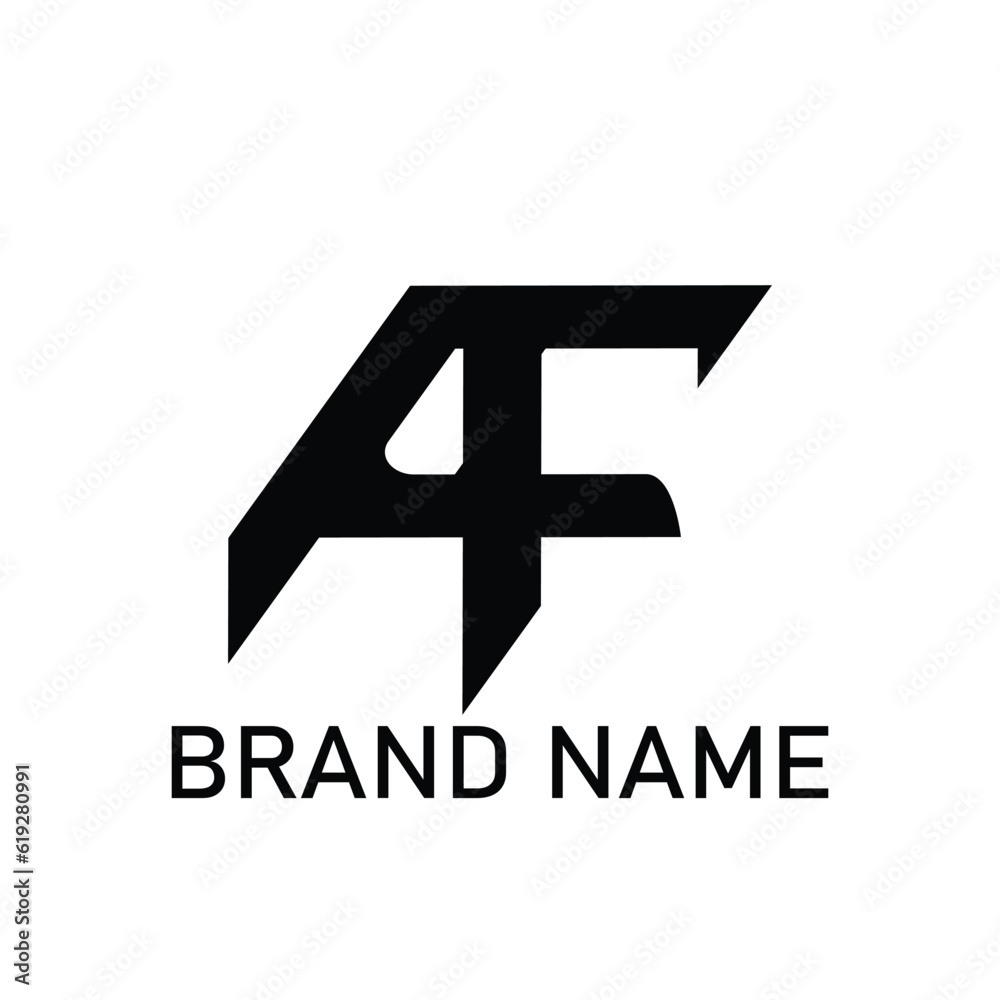 Letter AF line logo design. Vector abstract logo design templates ...