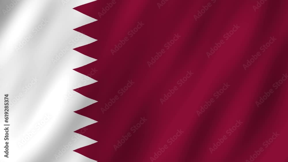 Qatar Flag Animation