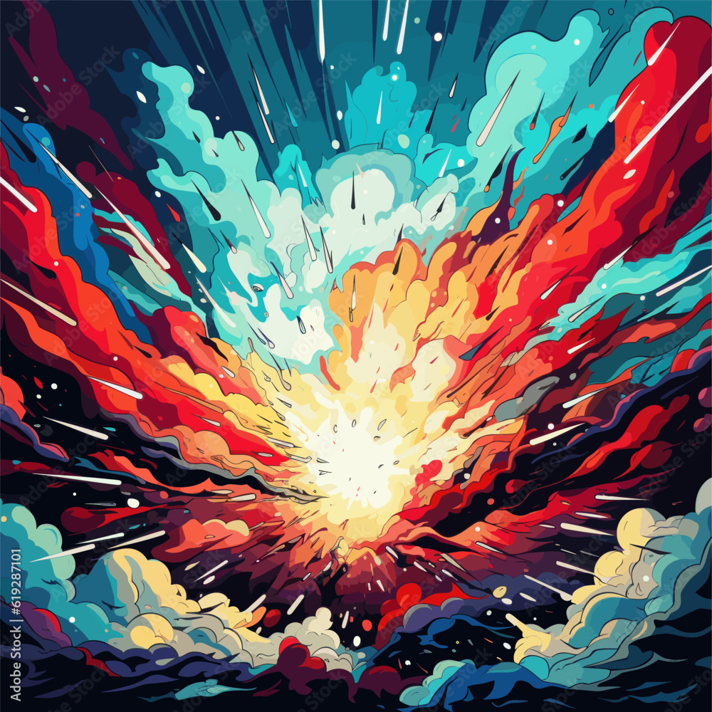 Abstract Comic Background vector, pop art comic background illustration ...