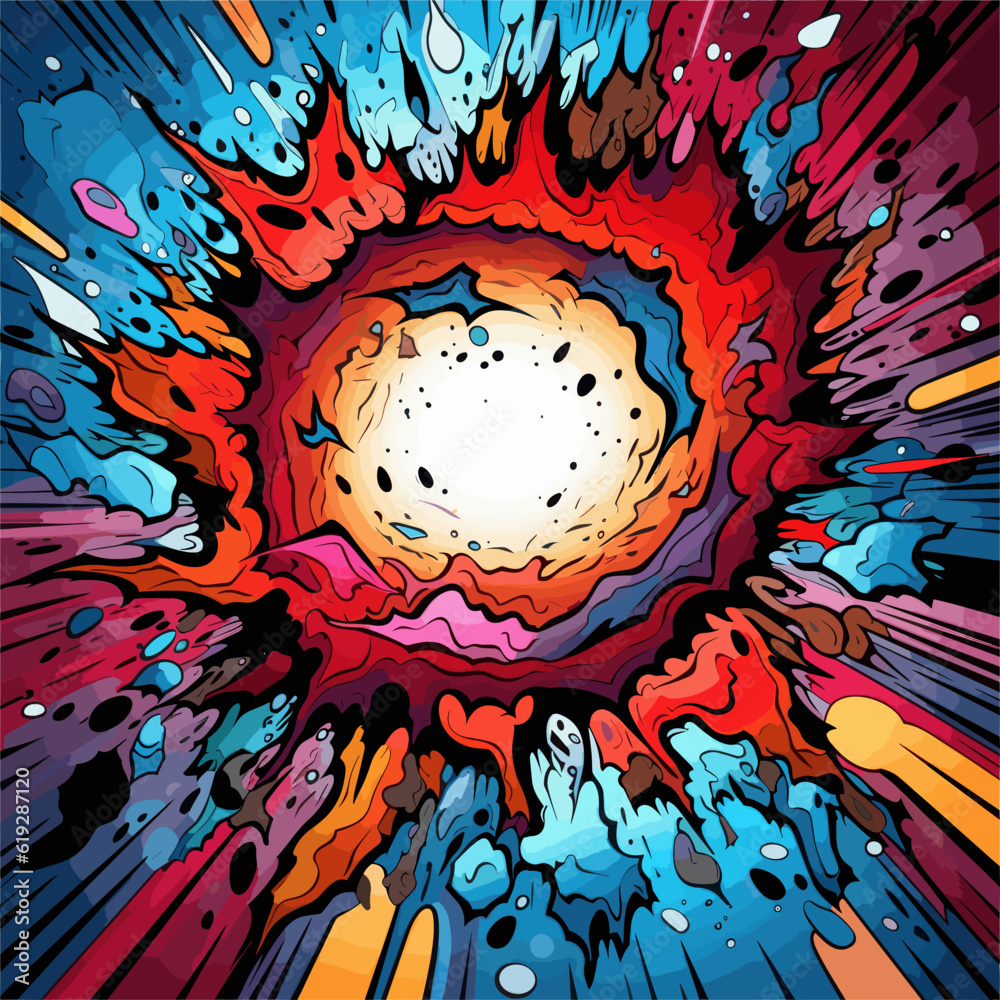 Abstract Comic Background vector, pop art comic background illustration ...