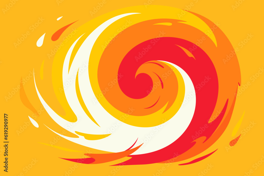 Hand-drawn cartoon Solar flare flat art Illustrations in minimalist ...