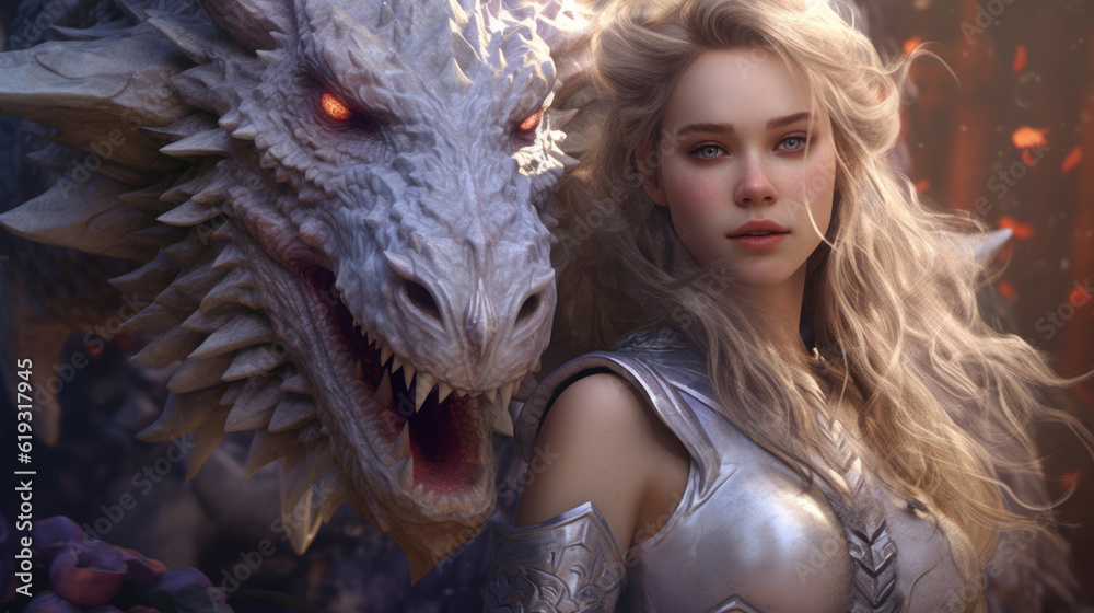 In a realm of enchantment, a captivating woman shares a profound ...