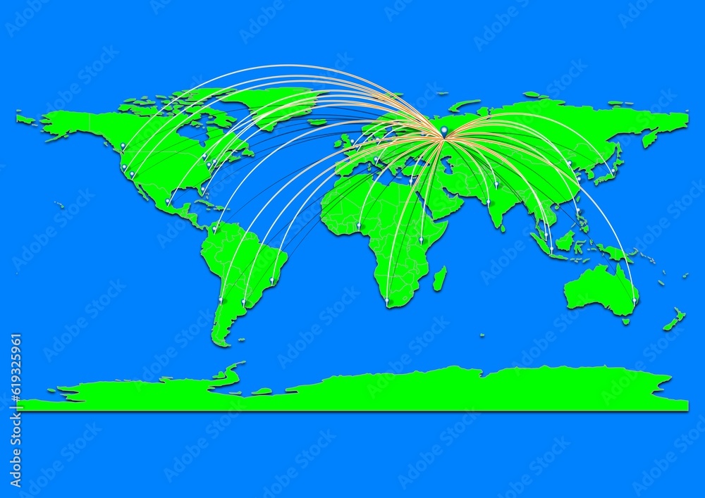 Vibrant Kazan, Russia map - Export concept map for Kazan, Russia on ...