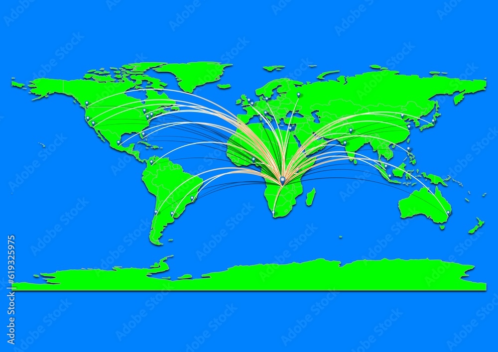Vibrant Kolwezi, Congo (Kinshasa) map - Export concept map for Kolwezi ...
