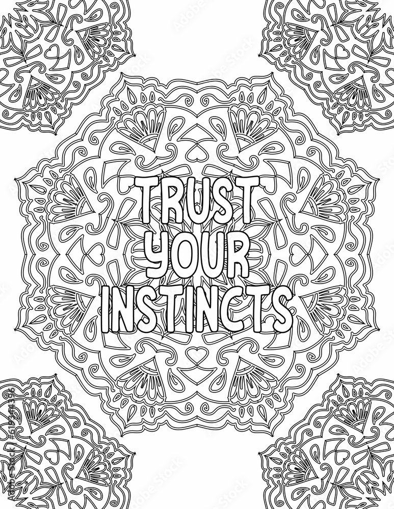 Printable Kindness Coloring sheet , Mandala Coloring sheet for Self ...