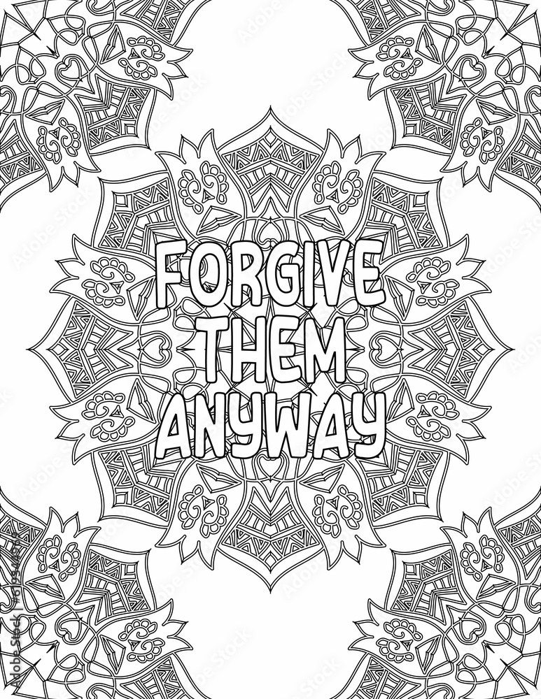 Printable Kindness Coloring sheet , Mandala Coloring Pages for Self ...
