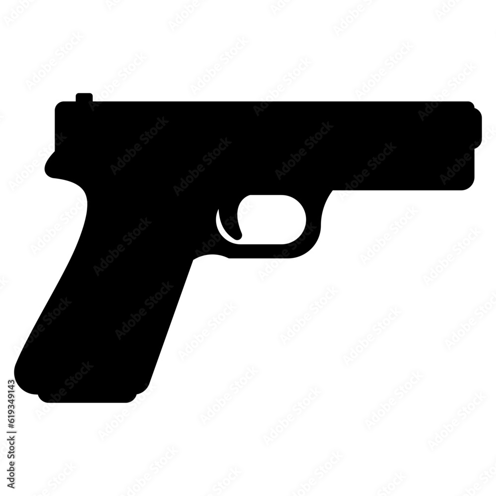 pistol, gun Stock Vector | Adobe Stock