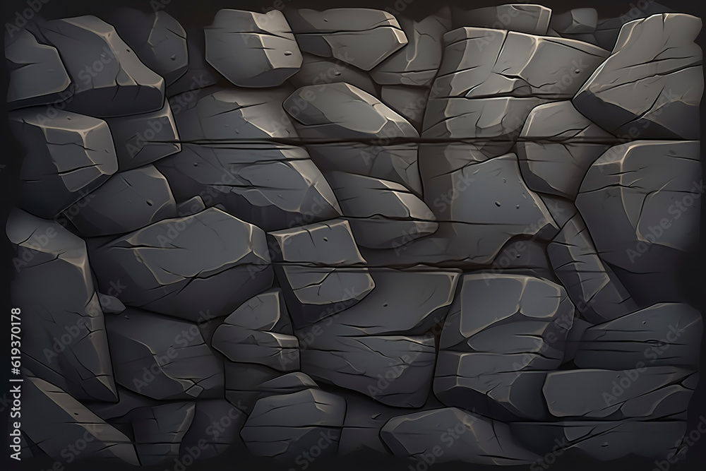 stone cartoon background Stock Illustration | Adobe Stock