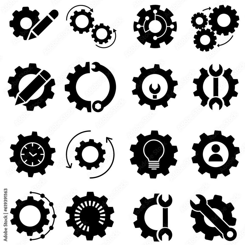 Сustomisation vector icon set. customize illustration sign collection ...
